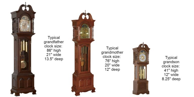 Grandmother Clocks Vs. Grandfather Clocks | 4 Differences