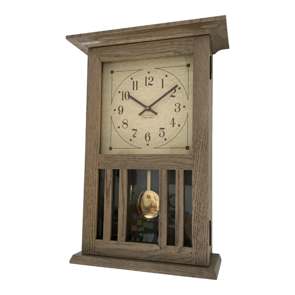 PW-601 Amish Wooden Wall Clock | Old Time Chimes