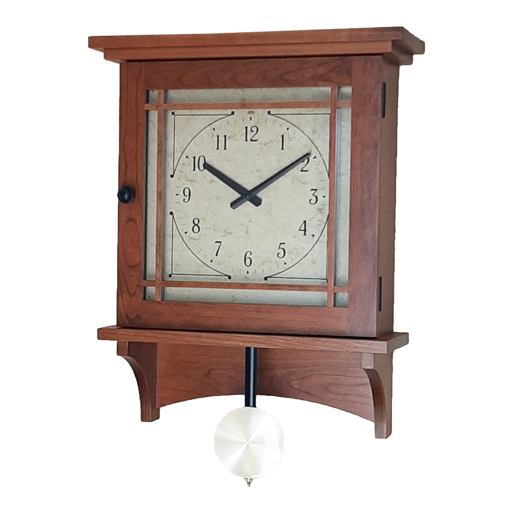 PW-610 Amish Wooden Wall Clock | Old Time Chimes