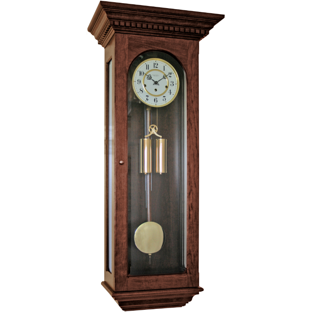 PW-606 Amish Wooden Wall Clock | Old Time Chimes